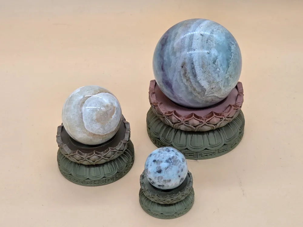Decorative Sphere Stand / Crystal Ball Base - Free 3D Print Model ...