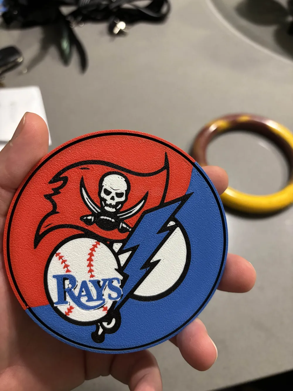Tampa bay sports snap coaster by Schifferkid MakerWorld: Download Free ...