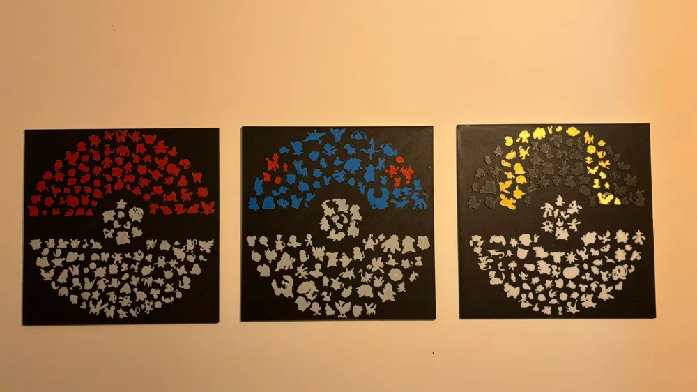 Pokeball Who's that Pokémon Gen 1 Frame by ramorimdias - MakerWorld