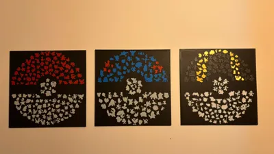 Gen 1 Pokeball Who's that Pokémon Frame by ramorimdias MakerWorld ...