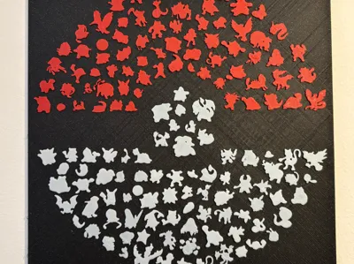 Gen 1 Pokeball Who's that Pokémon Frame by ramorimdias MakerWorld ...