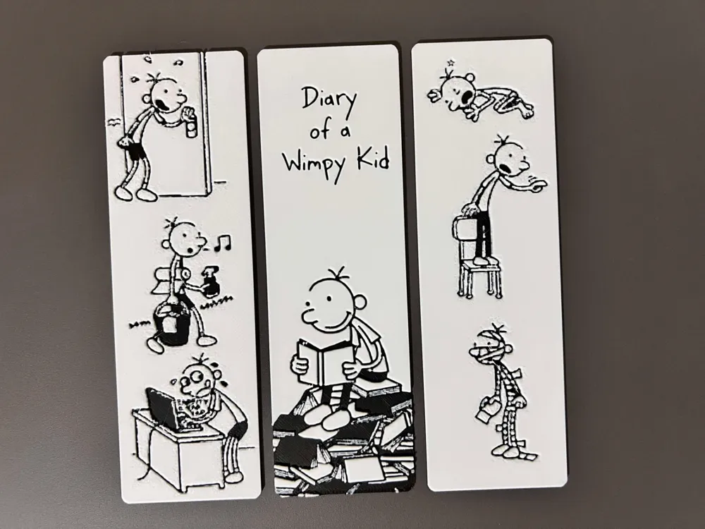 Diary of a Wimpy Kid - Bookmark Set by 3djd MakerWorld: Download Free ...
