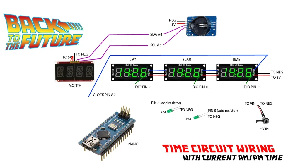 Back to the Future: Single Time Circuit by TerryB MakerWorld: Download ...