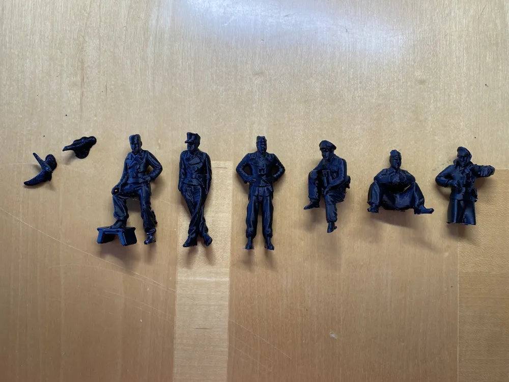 1/35 German Tank Crew at Rest - Free 3D Print Model - MakerWorld