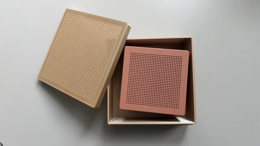 Quadratische Kreuzstich-Stickerei-Box Größe S – Kostenloses 3D ...