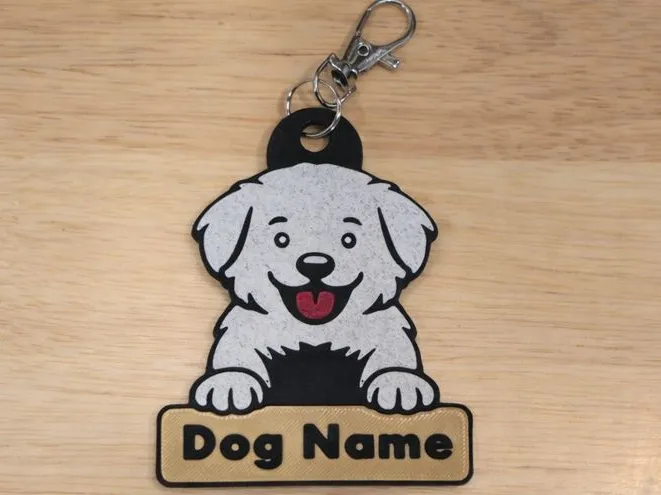 Custom Dog Tag Keychain – Easy Color, Fast Print - Free 3D Print Model ...