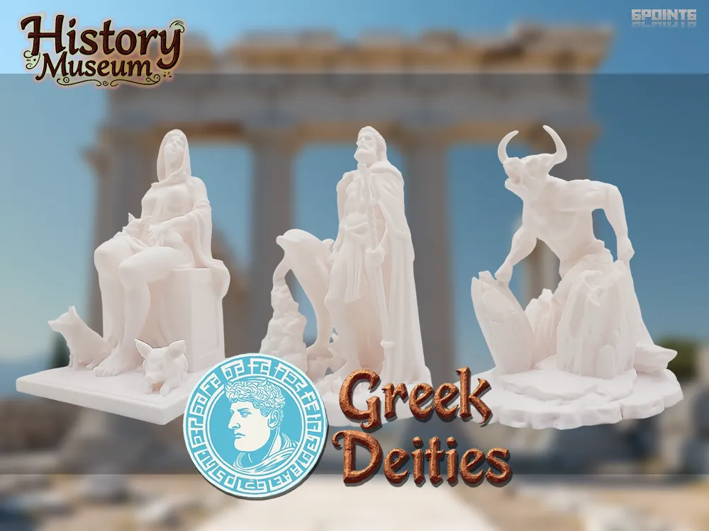 Greek Deities 5/5 - Greek Gods HQ Decor Statues - Free 3D Print Model ...