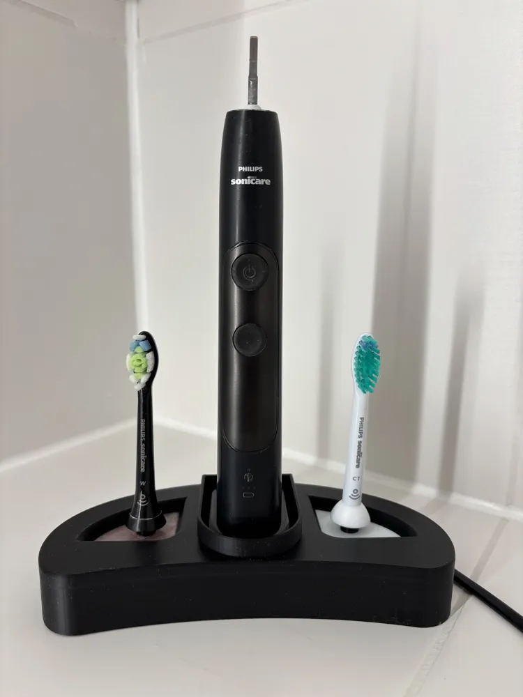 Philips Sonicare & Charger Stand (2 Brush Heads) - Free 3D Print Model ...