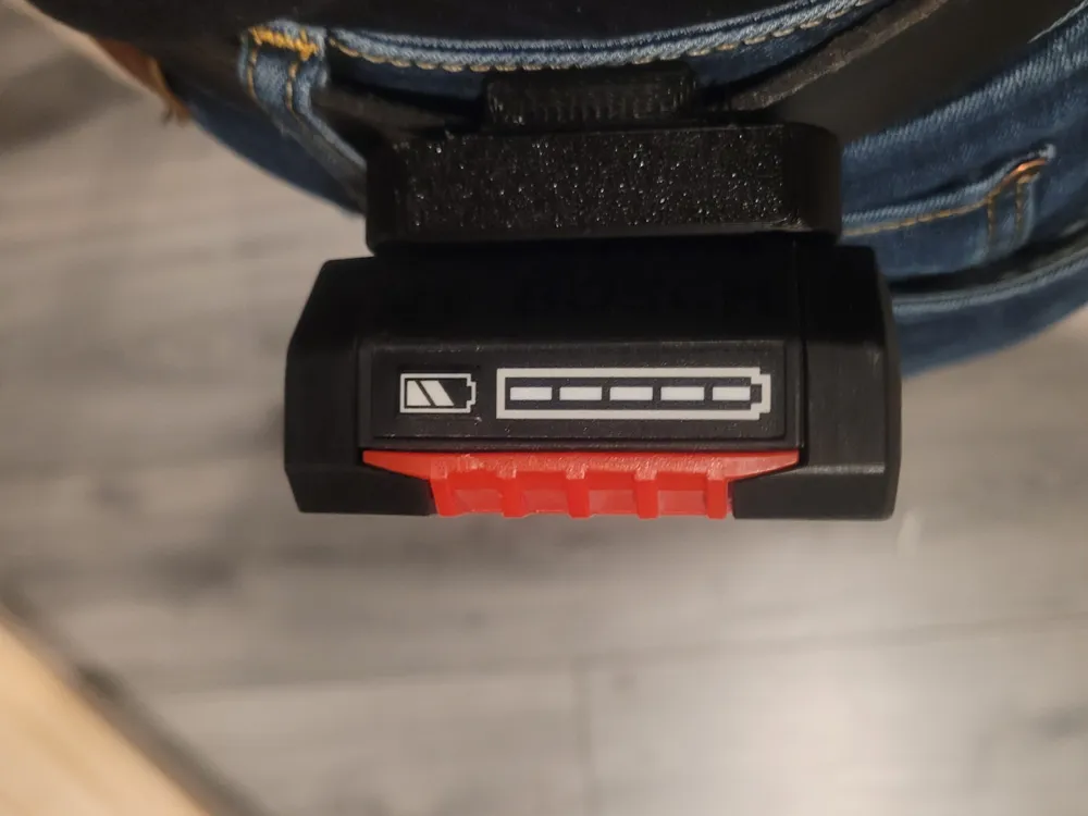 Bosch 18v battery belt clip by Jeroen MakerWorld: Download Free 3D Models