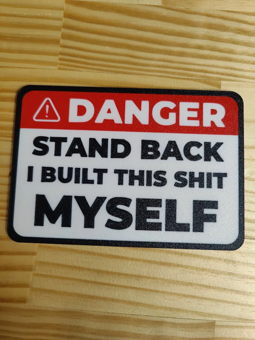 Stand Back Sign by the1legend1 - MakerWorld