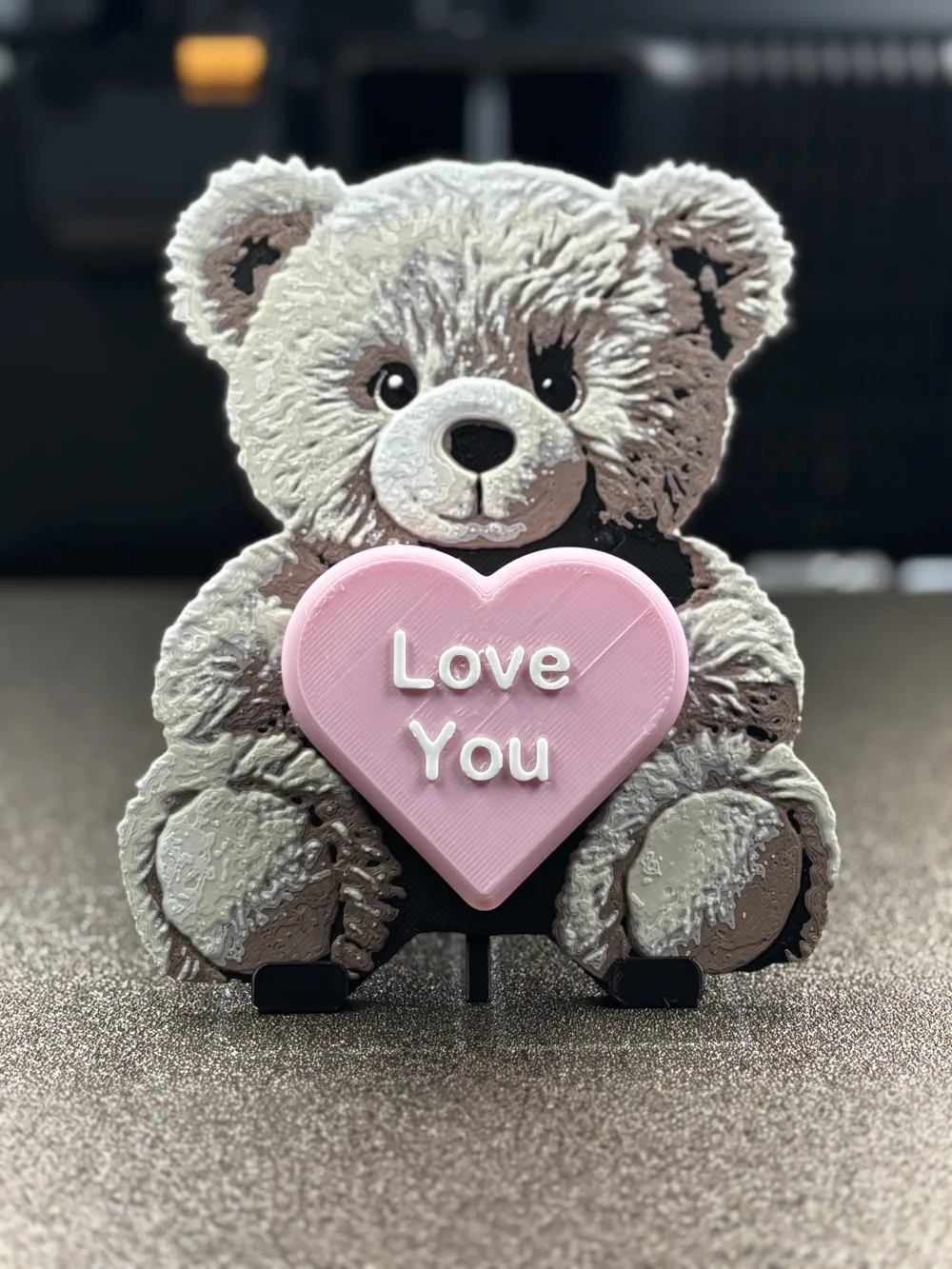Sweet Heart Message Bears - Free 3D Print Model - MakerWorld