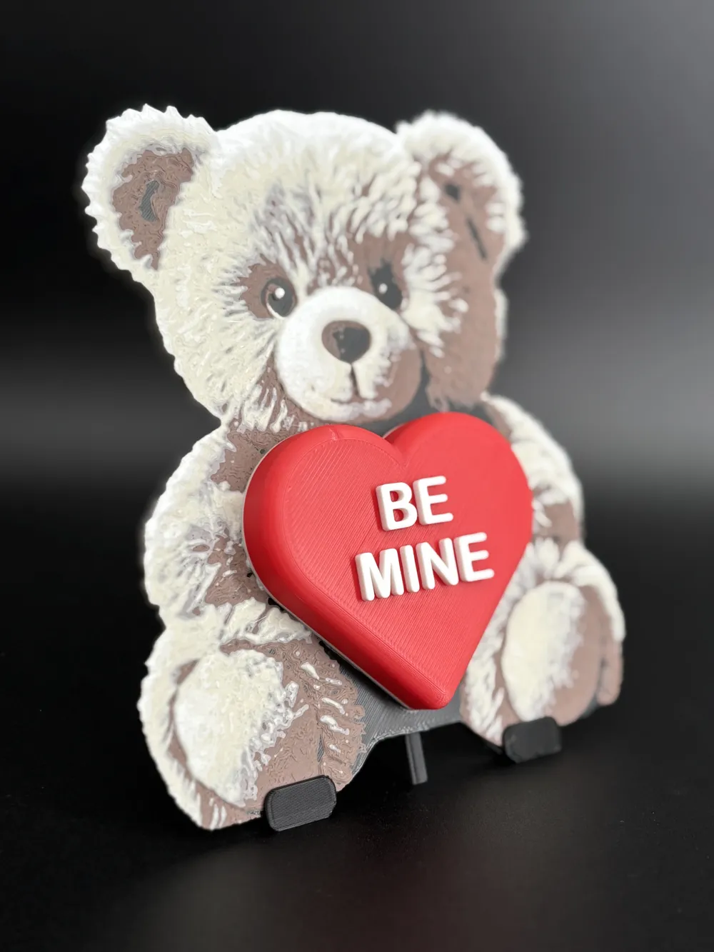Sweet Heart Message Bears - Free 3D Print Model - MakerWorld