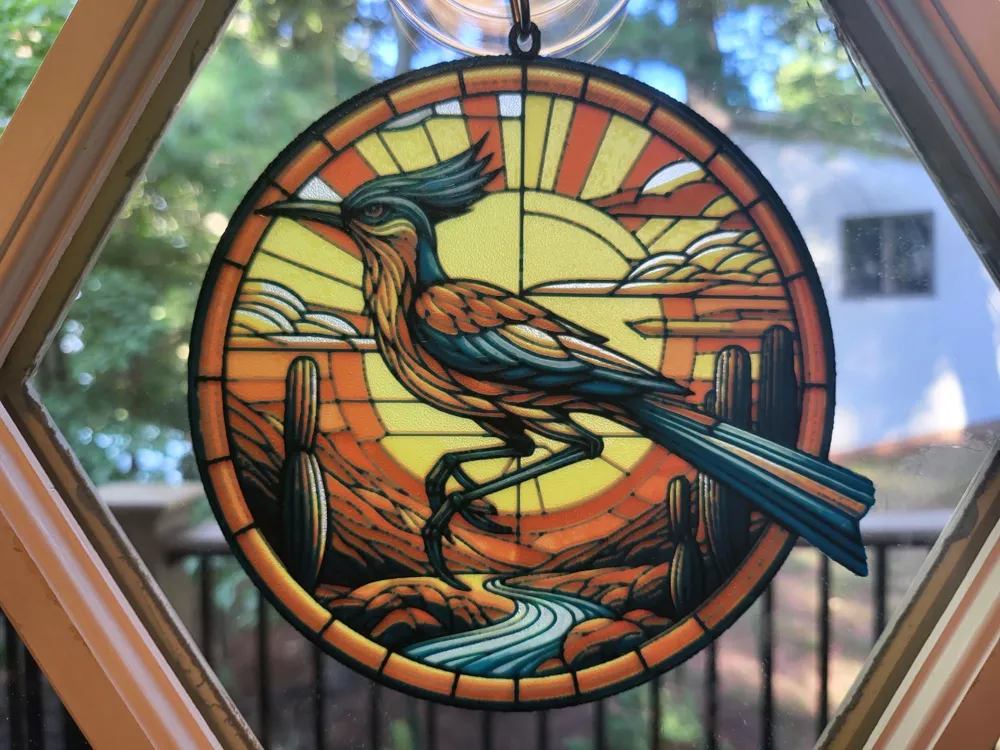 HueForge Stained Glass Roadrunner by tlavedas - MakerWorld