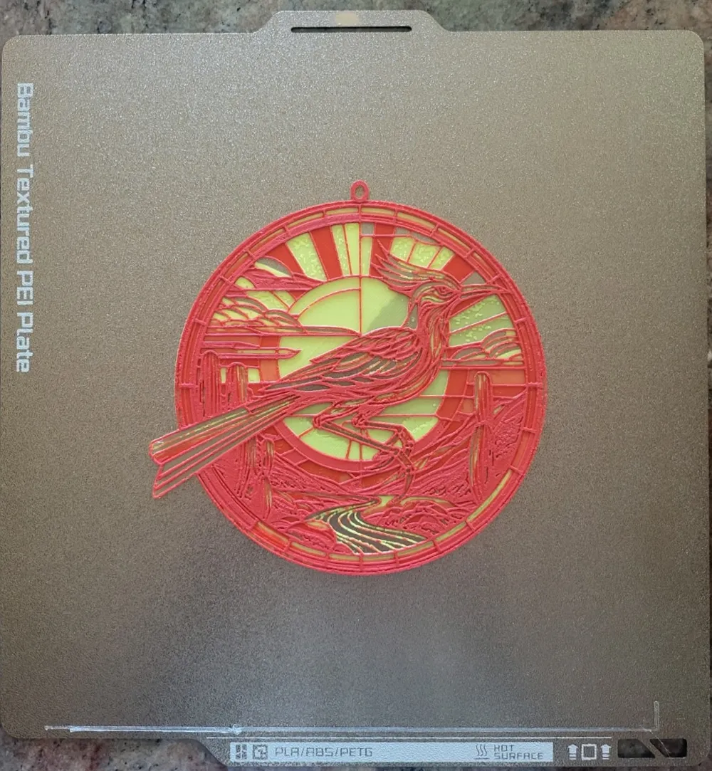 HueForge Stained Glass Roadrunner by tlavedas - MakerWorld