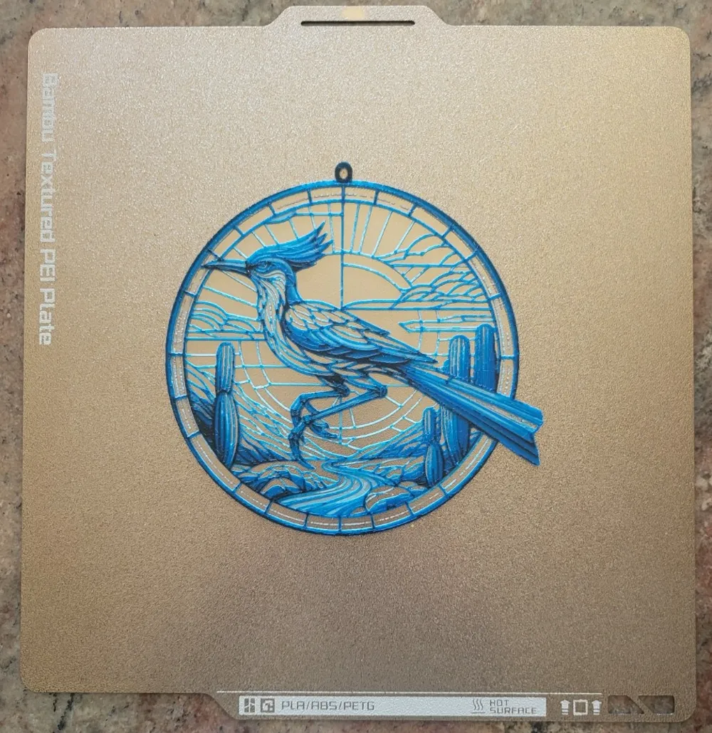 HueForge Stained Glass Roadrunner by tlavedas - MakerWorld