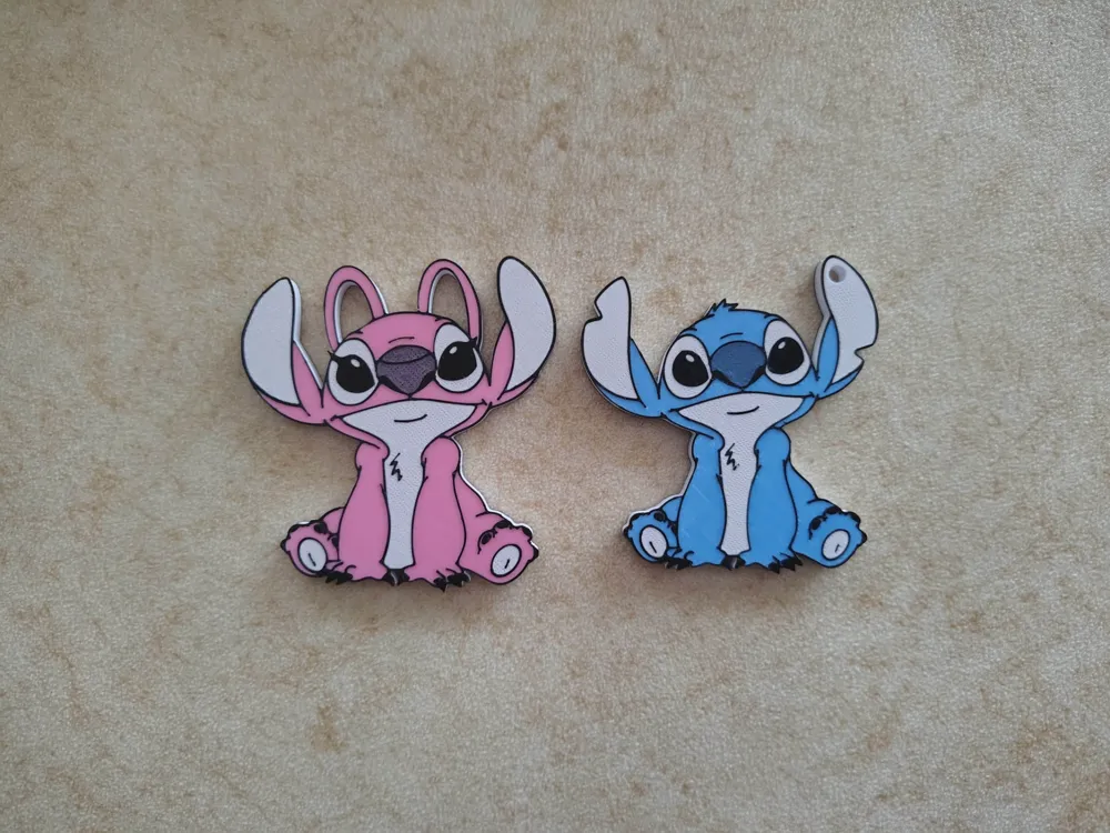 Stitch & Angel by Robynud MakerWorld: Download Free 3D Models