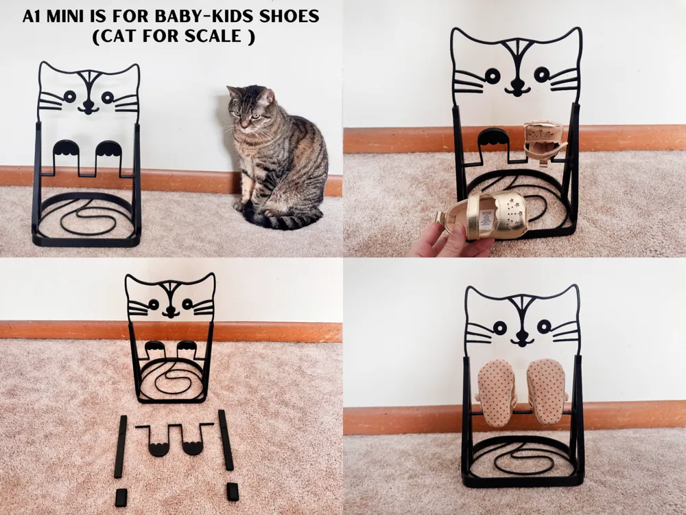 Expandable cute shoe / slipper rack by Kopp3D - MakerWorld
