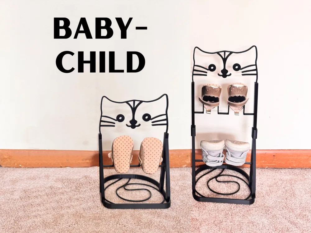 Expandable cute shoe / slipper rack by Kopp3D - MakerWorld