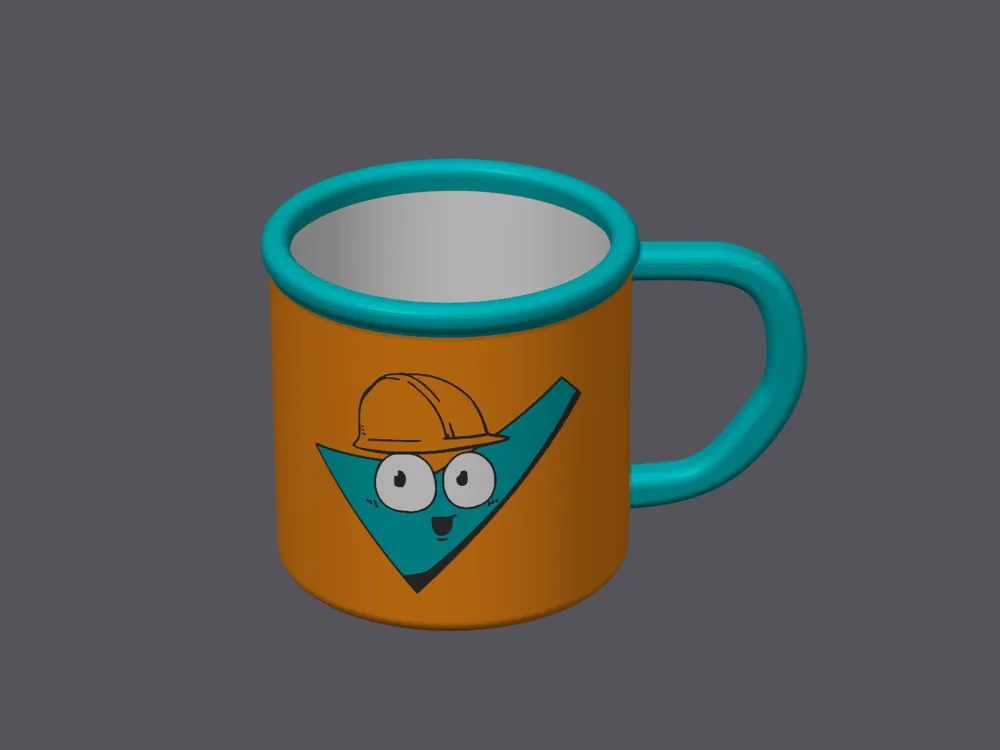 Satisfactory Ficsit Coffee Mug - Free 3D Print Model - MakerWorld