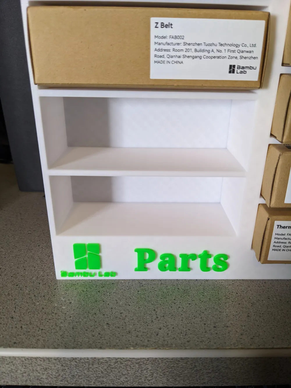 Bambu Lab SM/MED Parts Wall Mount Storage Shelf by PrinterMcgee ...