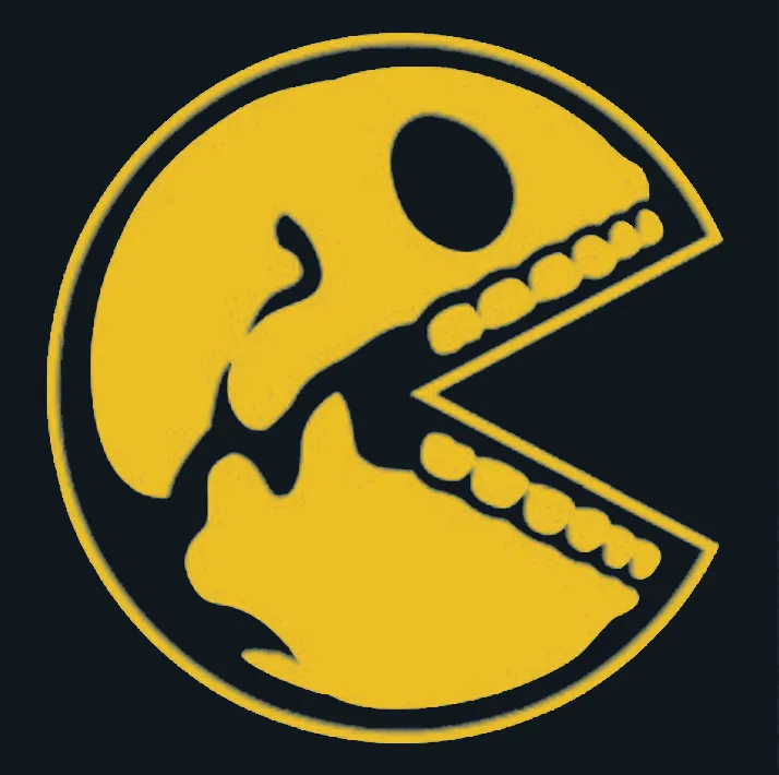 Pacman skeleton / Wall Art / Retro Gaming by 3D Prints This Week ...