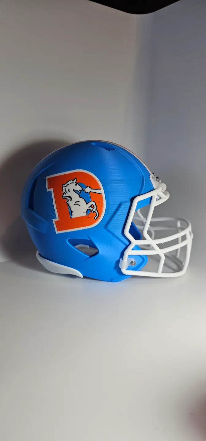 Broncos Retro University of Denver Football Helmet - Free 3D Print ...