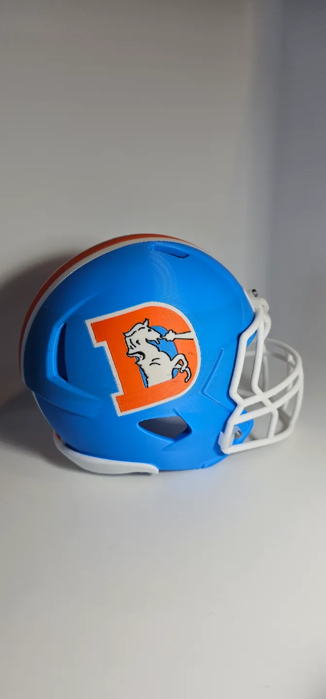Broncos Retro University of Denver Football Helmet - Free 3D Print ...