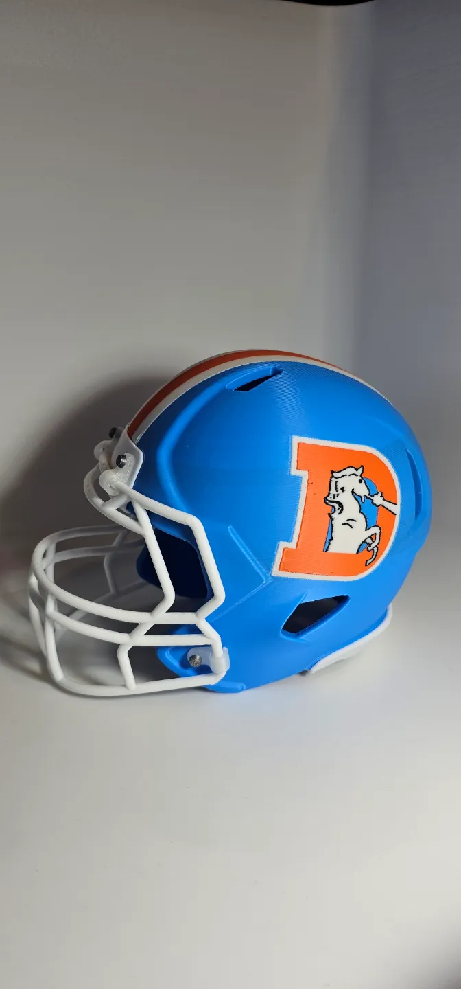 Broncos Retro University of Denver Football Helmet - Free 3D Print ...
