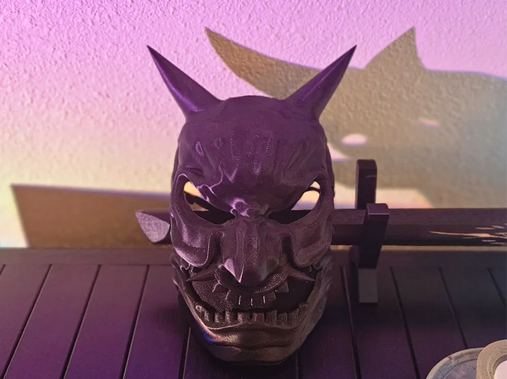 Full Oni Mask by vlspider MakerWorld: Download Free 3D Models