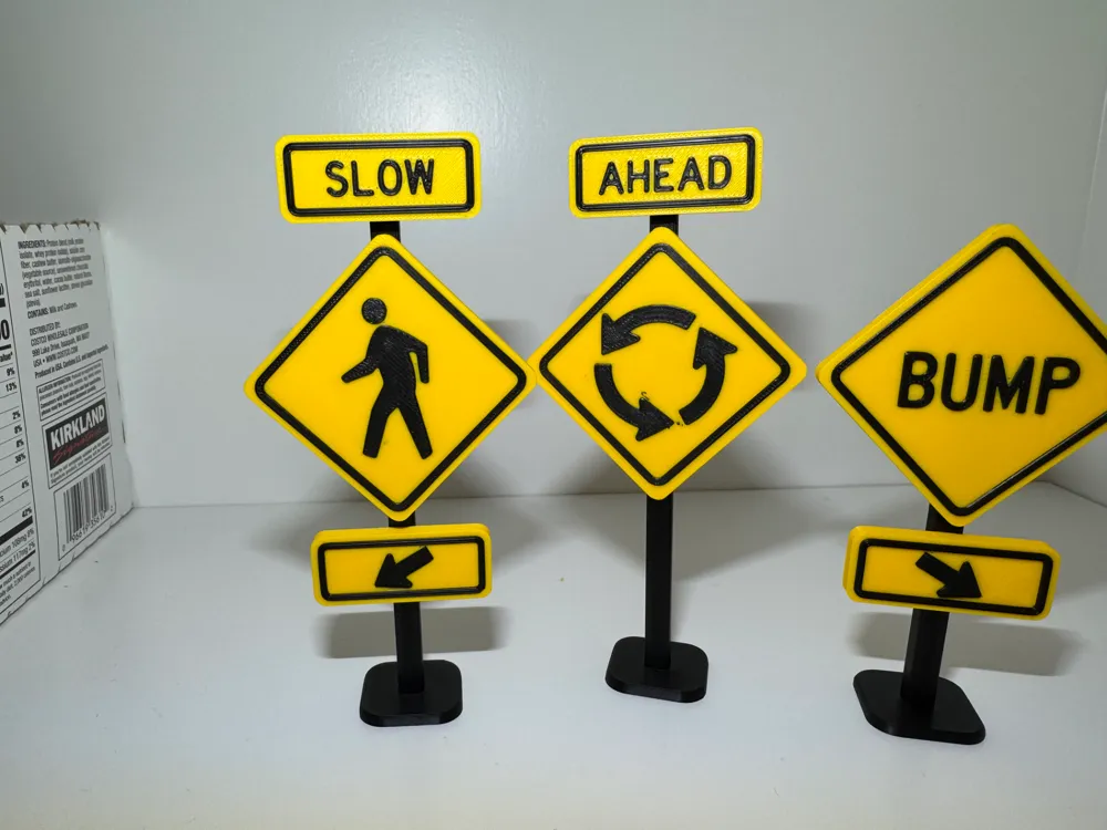 Sign Modifiers - US Road Mini Signs by 3D Print Creative Endeavors ...