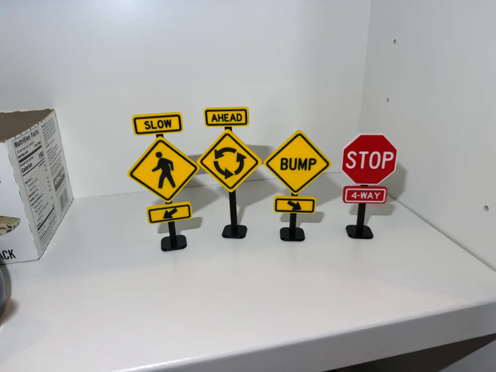 Sign Modifiers - US Road Mini Signs by 3D Print Creative Endeavors ...