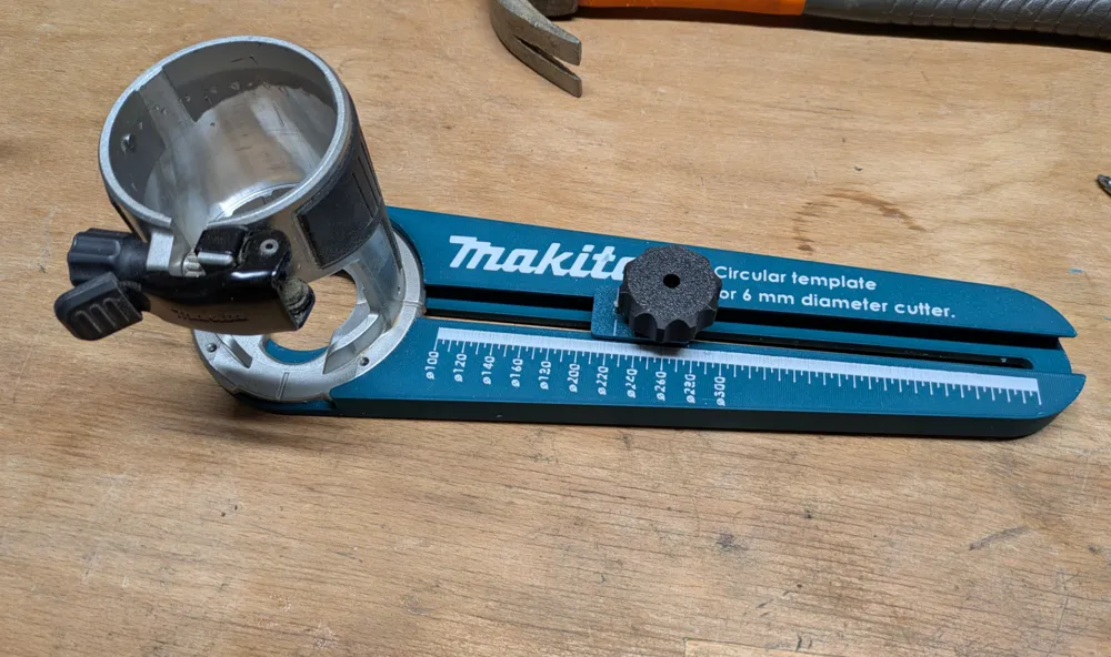 Circular template for Makita router by Grou MakerWorld: Download Free ...
