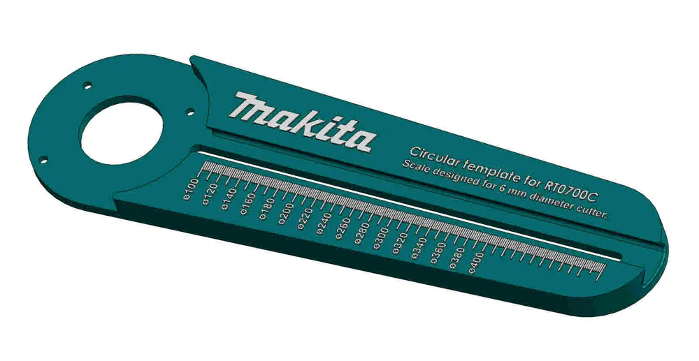 Circular template for Makita router - Free 3D Print Model - MakerWorld