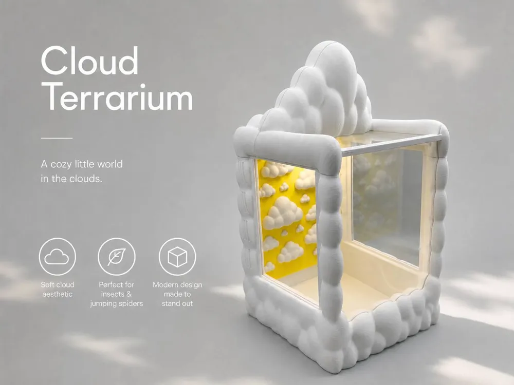 Cloud Terrarium - Free 3D Print Model - MakerWorld
