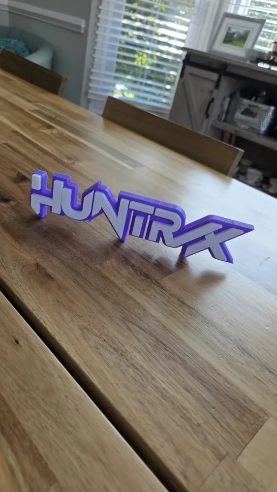 KPop Demon Hunters Huntrix Huntr/x Logo Stand by IronSerif MakerWorld ...