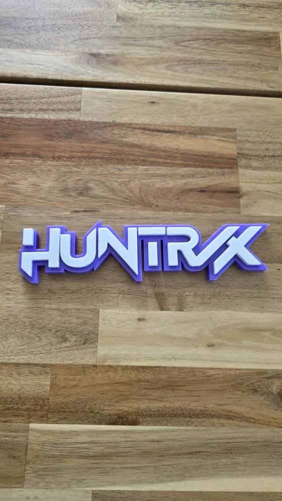 KPop Demon Hunters Huntrix Huntr/x Logo Stand by IronSerif MakerWorld ...