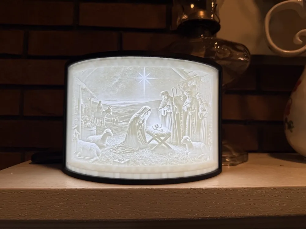 Curved Lithophane Light Box - Box Only - Free 3D Print Model - MakerWorld