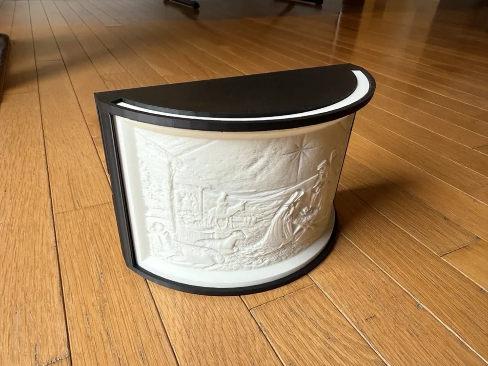 Curved Lithophane Light Box - Box Only - Free 3D Print Model - MakerWorld