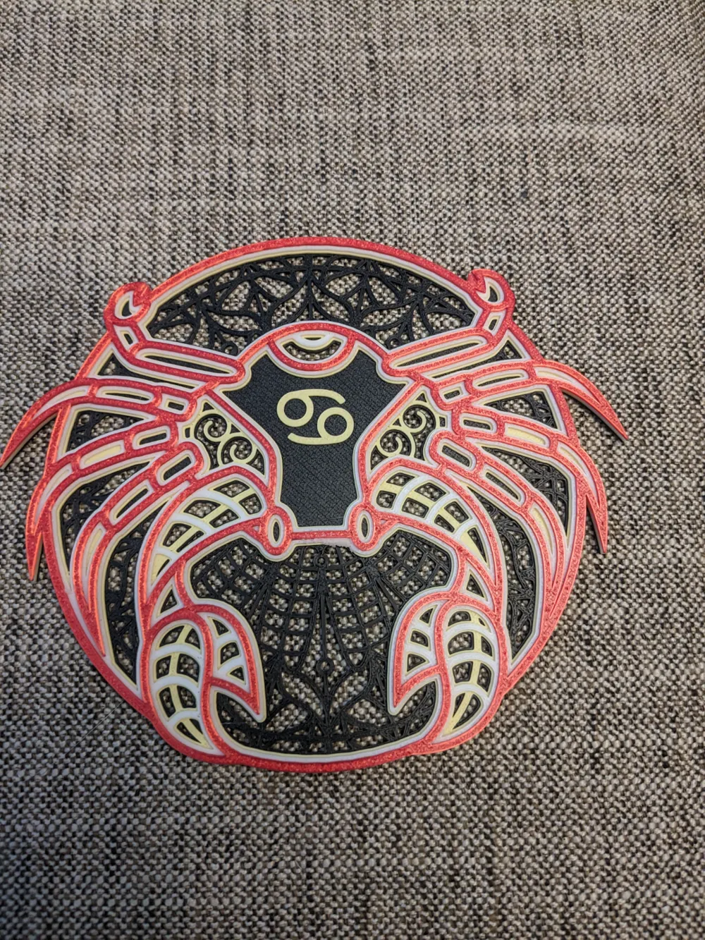 Zodiac - Cancer mandala by Just_Josh - MakerWorld