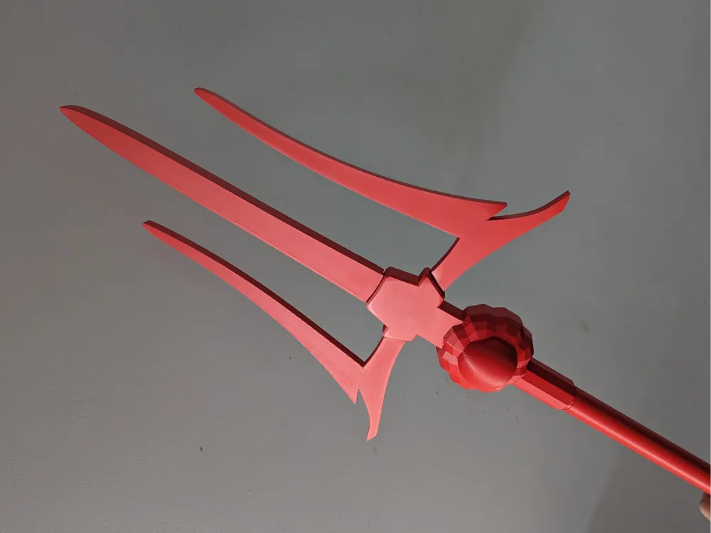 Asgore's Trident - Free 3D Print Model - MakerWorld