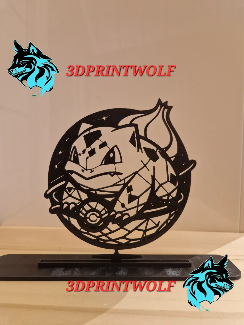 Geometric Low Poly Bulbasaur - Pokemon ball V.5 by 3DPrintWolf - MakerWorld