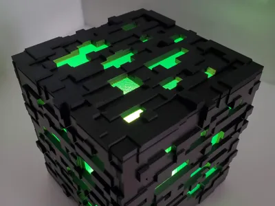 minecraft lamp 3d print model download - MakerWorld