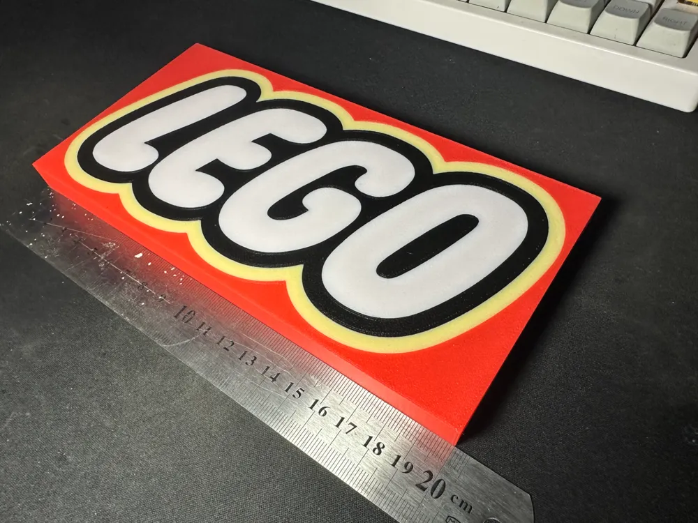 logo LEGO plaque 20x10cm by ''FIX_DESIGN'' - MakerWorld