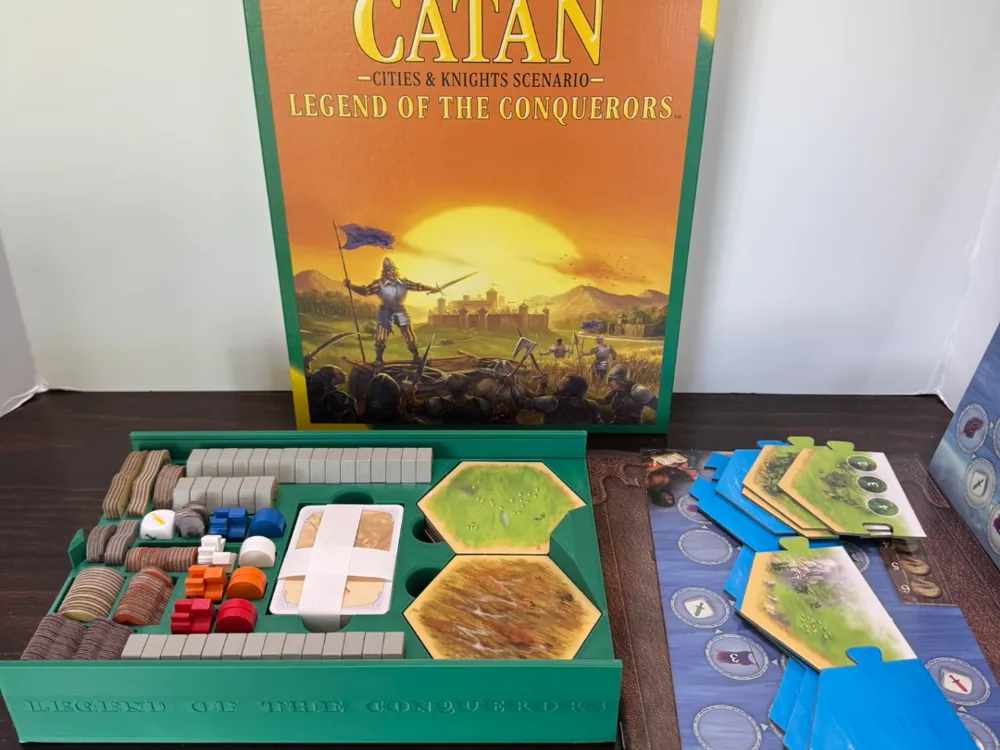 Catan - Legend of the Conquerors Organizer Tray - Free 3D Print Model ...