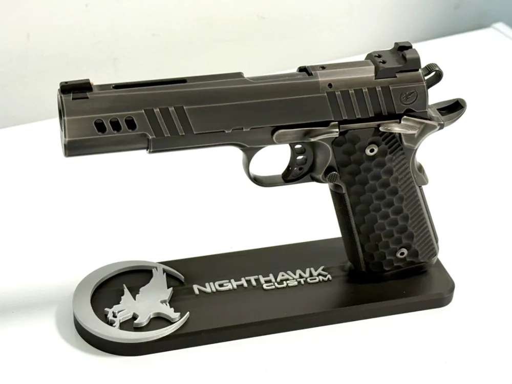 Nighthawk Custom 1911 Pistol Stand - Free 3D Print Model - MakerWorld