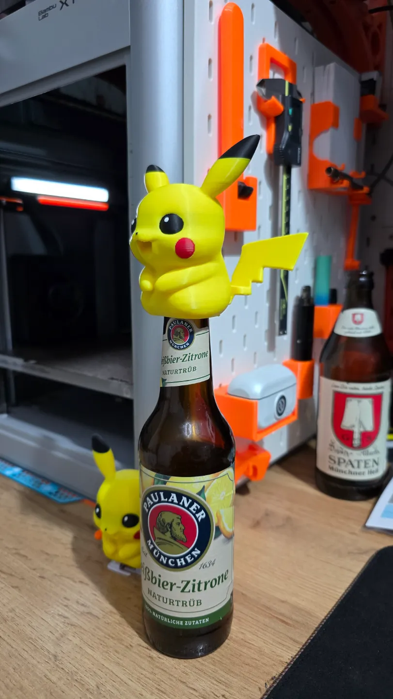 Pokemon Pikachu Beer Bottle Cap Remixed by 3DMetalCave - MakerWorld