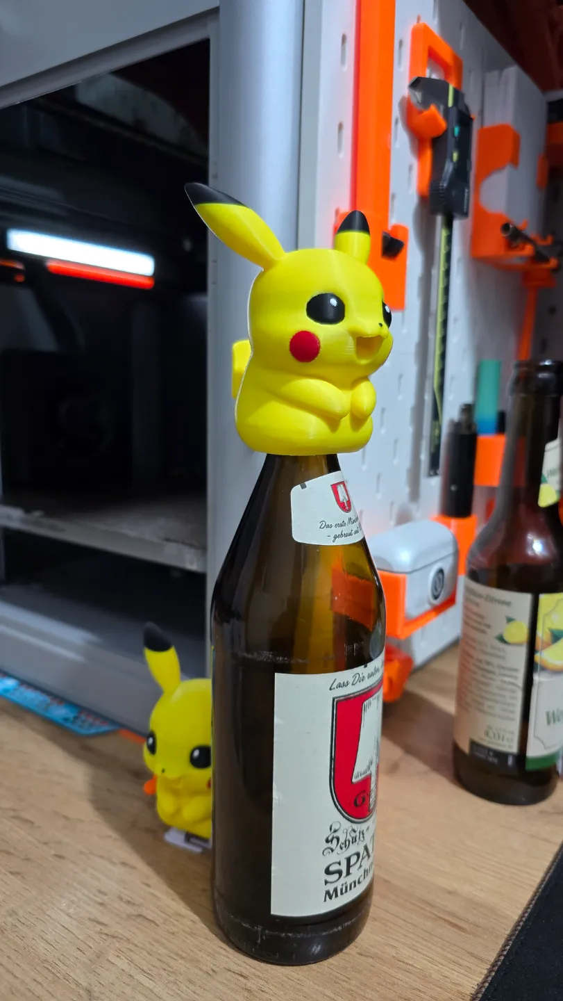 Pokemon Pikachu Beer Bottle Cap Remixed by 3DMetalCave - MakerWorld