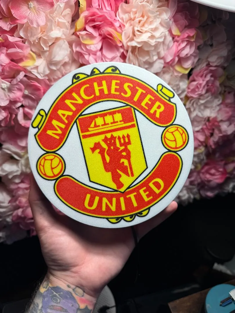 Manchester united Football Bambu Light box wallart by SG3D MakerWorld ...