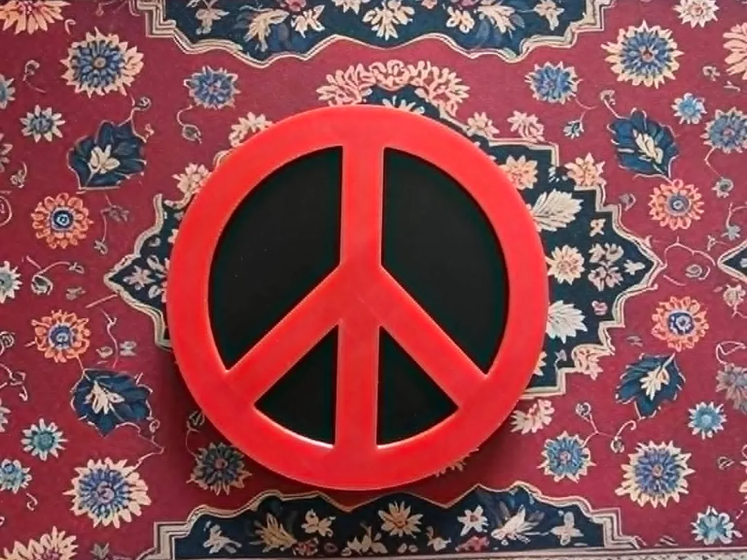 Peace Sign Pendant - Free 3D Print Model - MakerWorld
