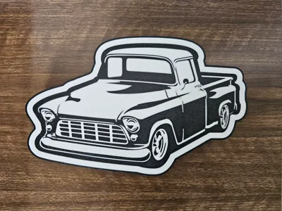 1955 Chevrolet Pickup - LED Lightbox by Fast3D - MakerWorld